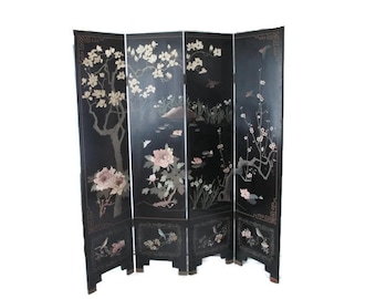 Asian folding screen | Etsy