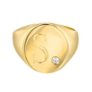 Large signet ring | Etsy