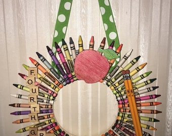 Classroom wreath | Etsy