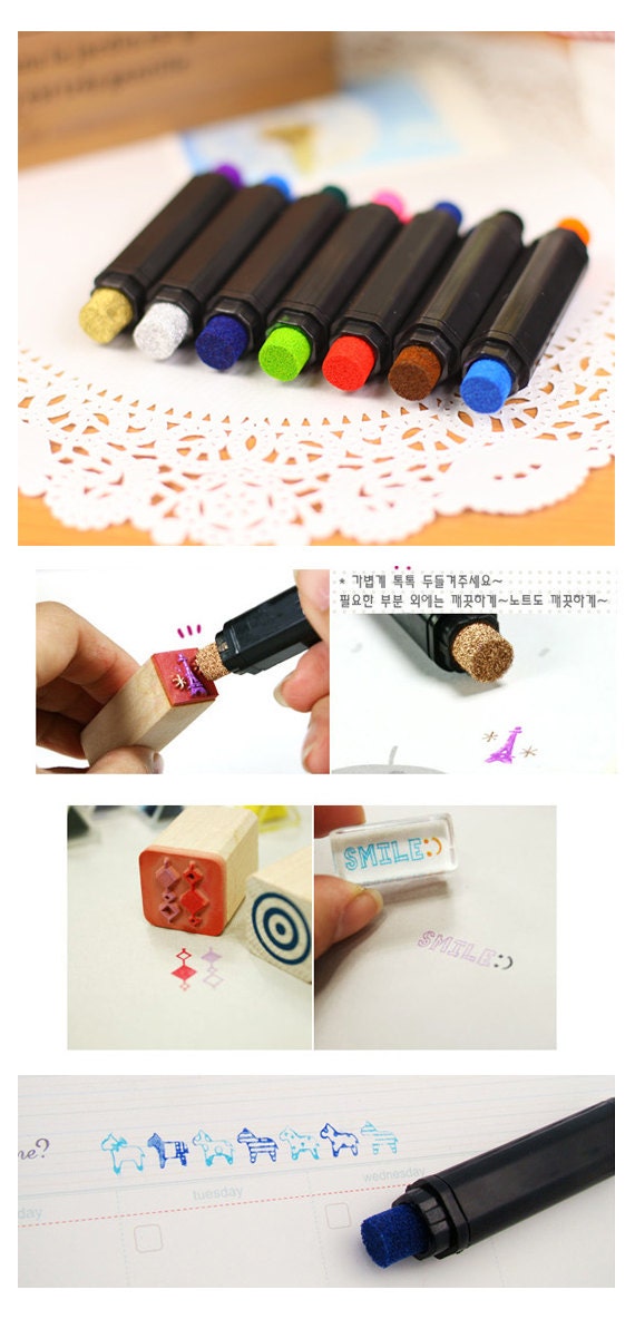 Ink Stick Stamp Ink Pad Stamp Ink Stamp Pad 2 colors