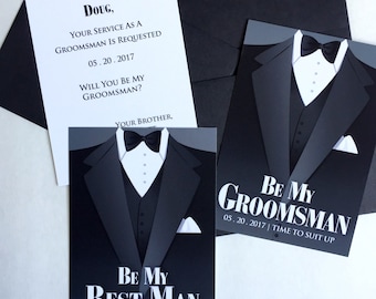 Groomsmen invitation | Etsy