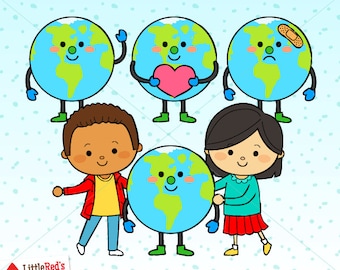 Earth day clip art | Etsy