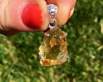 Citrine necklace | Etsy