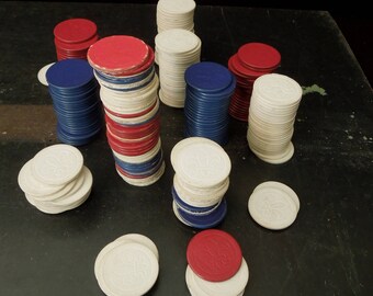 Paper poker chips | Etsy