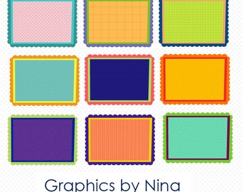 Square frame clipart | Etsy
