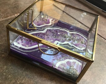 Geode box | Etsy