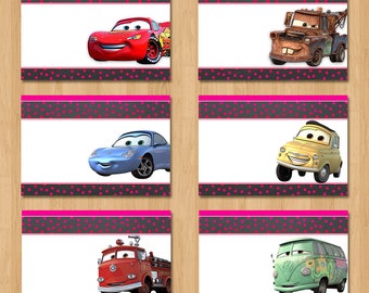 Cars food label | Etsy