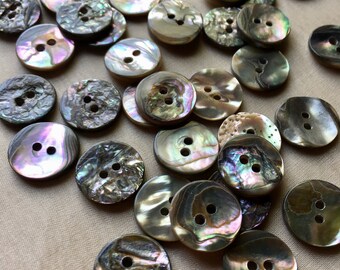 Abalone buttons | Etsy