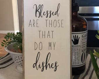 Dishes sign | Etsy
