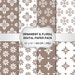 Ornament Digital Paper Pack Floral Digital Paper Pack