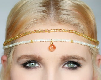 Beaded headpiece | Etsy