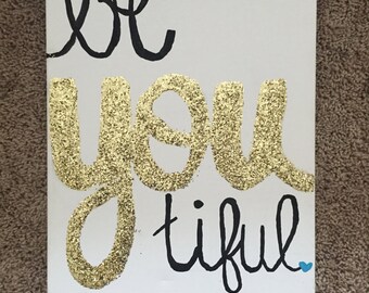 Beyoutiful wall art | Etsy