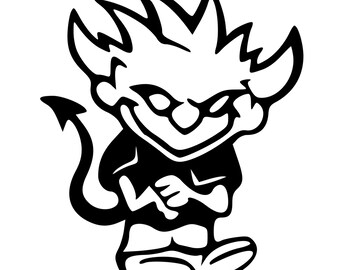 Angel devil decal | Etsy