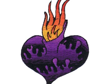 Sacred heart patch | Etsy