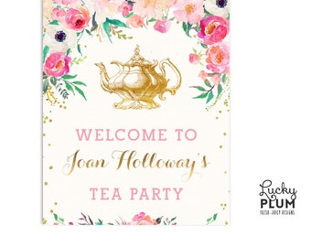 Tea Party Favor Tag / High Tea Favor Tag / Kitchen Tea Favor