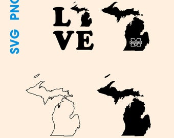 Michigan cricut | Etsy