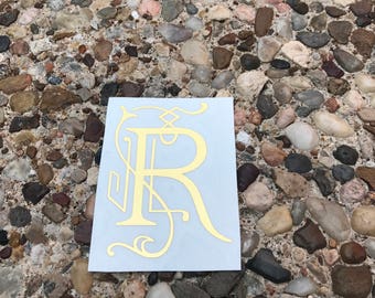 Fancy letters decal | Etsy