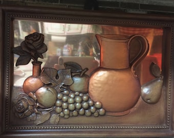 Copper wall art | Etsy