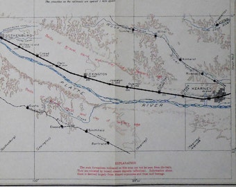 1915 Utah Railroad Map Ogden Bear River Bay Hot Springs