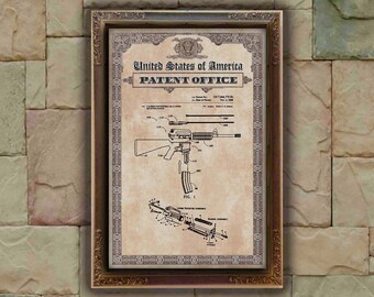 Military Patent Prints Set Of 6 Army Art Posters Military