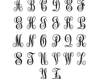 Curly font svg | Etsy