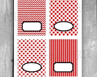 INSTANT DOWNLOAD DIY Printable Polka Dot Just Poppin By To Say