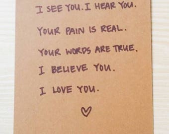 Comfort cards | Etsy