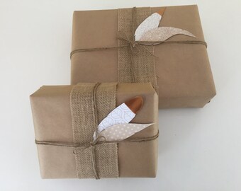 Rustic gift wrap | Etsy