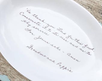 personalized plate with handwriting personalized gifts for