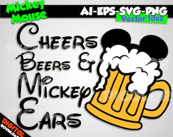 Cheers and beers svg | Etsy