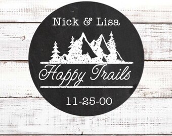 Happy trails tags | Etsy
