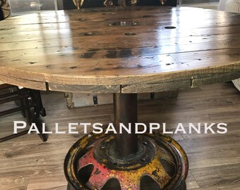 Wire spool table | Etsy