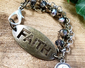 Faith bracelet | Etsy