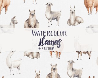 Llama Clipart Alpaca Printable Pretty Llamas and Alpacas