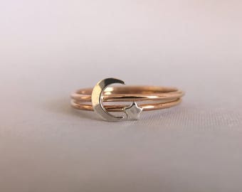 Moon ring | Etsy