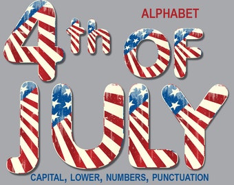 Patriotic alphabet | Etsy