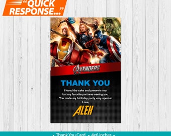 Avengers thank you | Etsy