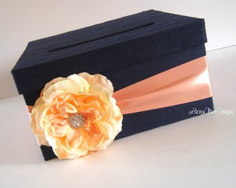 Navy card box | Etsy