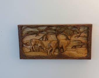 Deer carving | Etsy