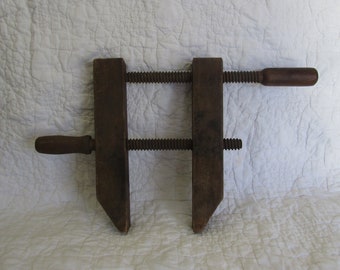 Antique wood clamp | Etsy