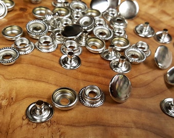 Leather snaps | Etsy