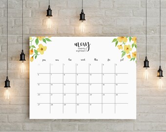 Wall calendar | Etsy