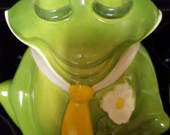 Frog cookie jar | Etsy