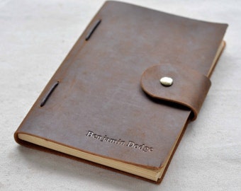 Personalized leather notebook Leather journal book gifts for