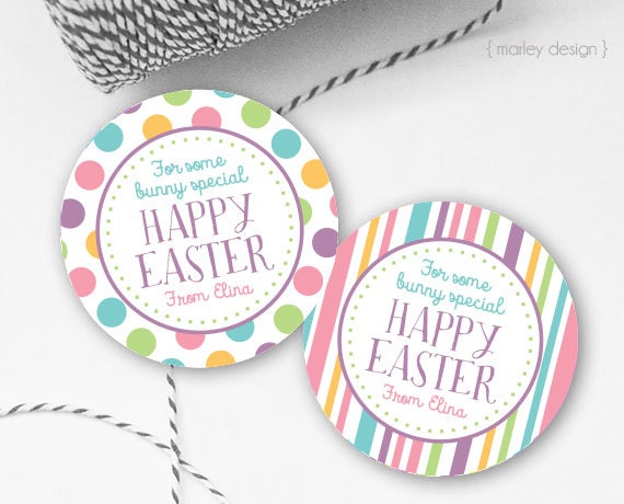 Easter Tags Printable Easter Favor Tags Easter Gift Tags Happy