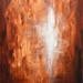 Original abstract painting modern art large red brown 24 x 36