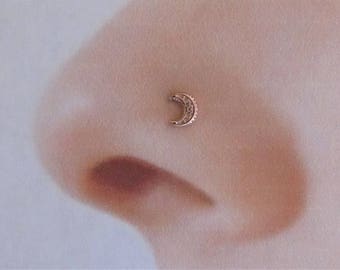Moon nose ring | Etsy