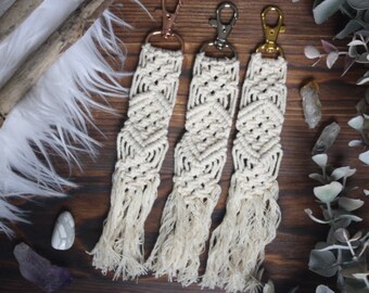 Macrame key chain | Etsy
