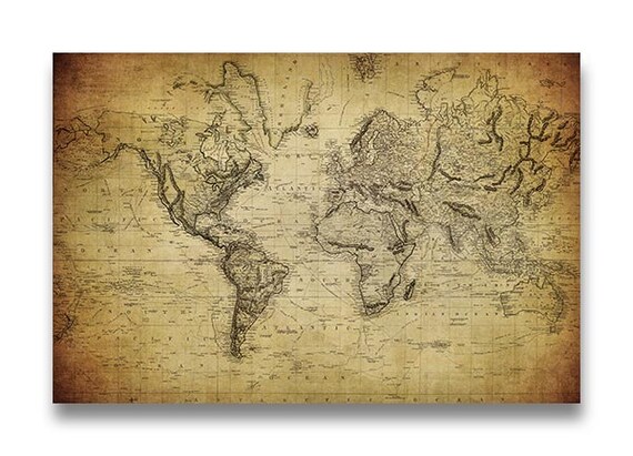INSTANT DOWNLOAD Old World Map Print Poster Printable