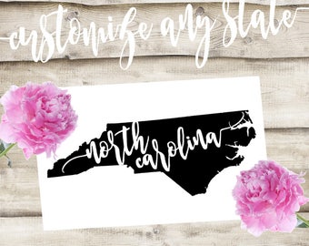 North carolina decal | Etsy